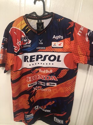 Moto GP Jersey Repsol Honda Redbull Akrapovic Size L/XL Slim Fit | eBay ...
