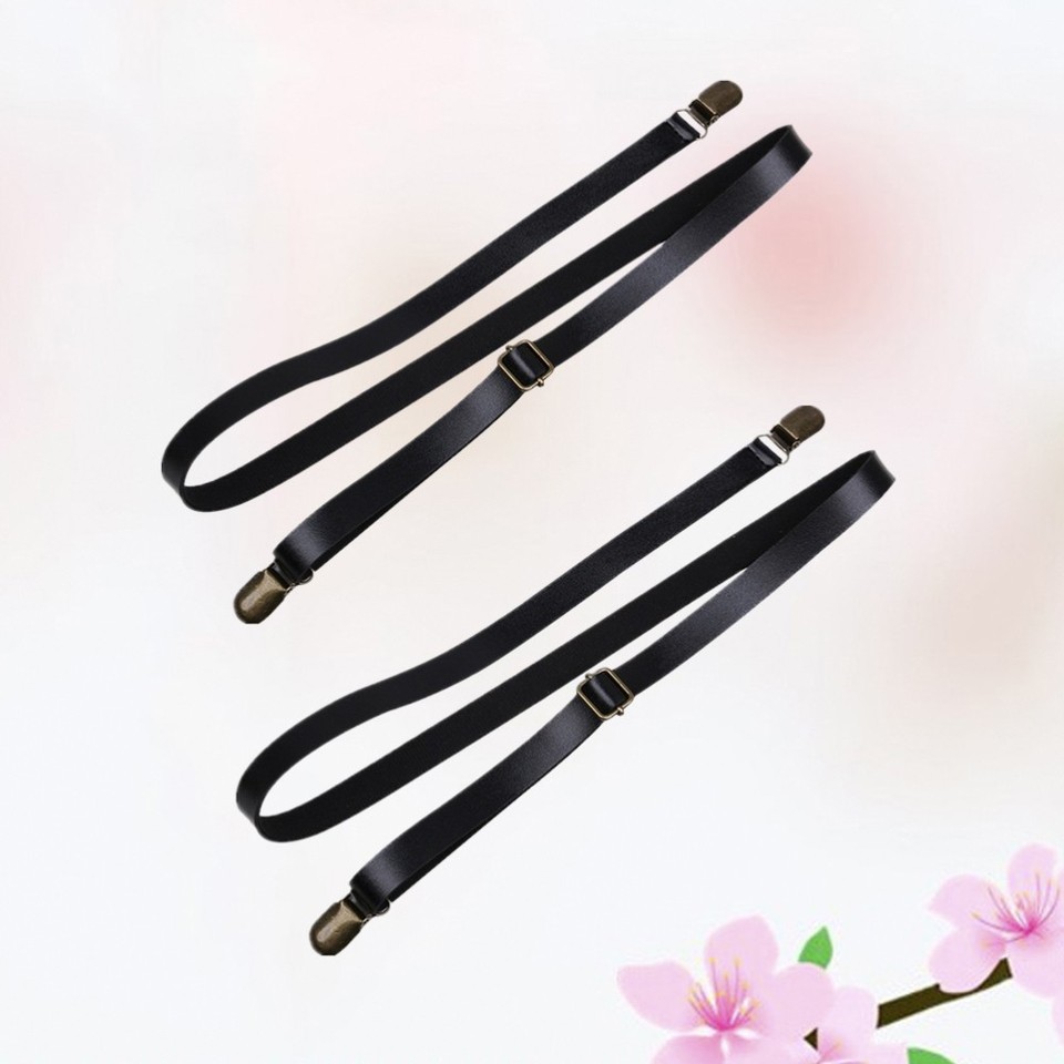 2pcs Adjustable Elastic Braces Pants Strap Suspenders Straps Parallel ...