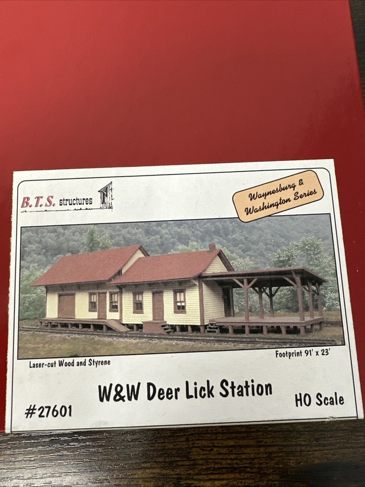 BTS Structures HO Scale Kit #27601 - W&W Deer Lick Station NIB ...