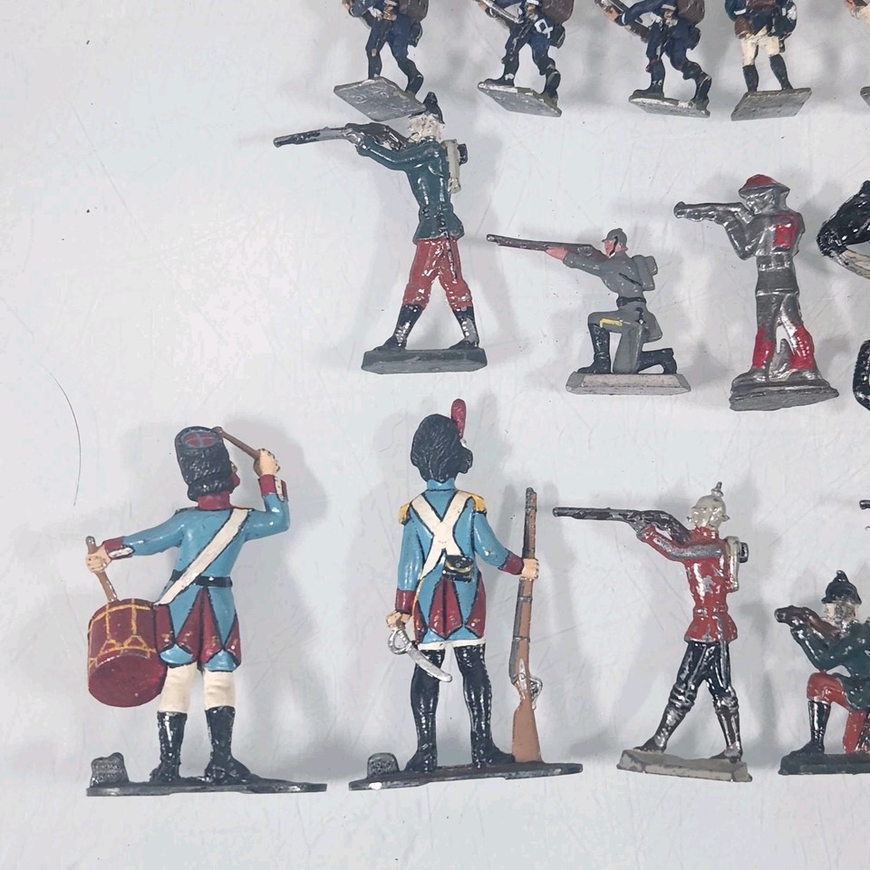 Vintage Lead Metal Toy Soldier Minatures Figures Lot - Some Issues | eBay