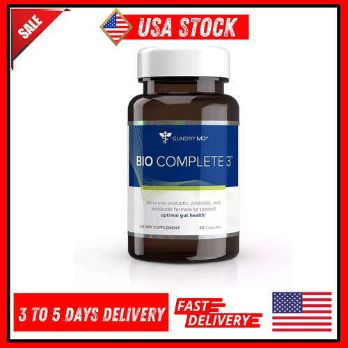 GUNDRY MD BIO COMPLETE 3 Capsules 60 Count NEW PreBiotic ProBiotic ...