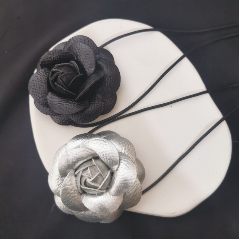 Trend Floral Choker Chain Fabric Collar Chain Fashion Neckband ...