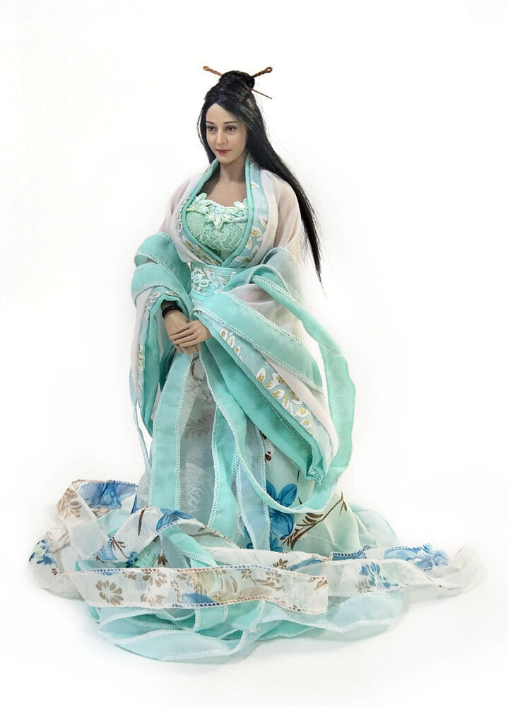1/6 Ancient Style Dress Han Female Green Clothes Fit 12'' PH TBL UD ...