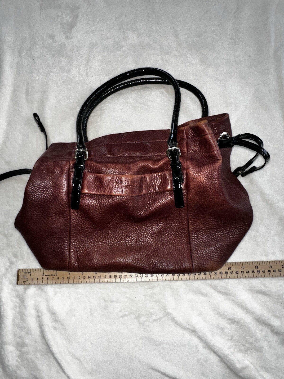 Kate Spade Leather Westbury Drawstring Opus Shoulder Handbag Soft Tote ...