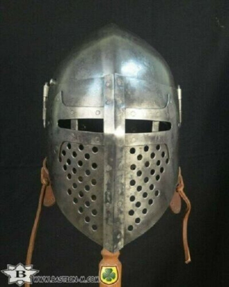 Medieval Bascinet Knight Helmet Armor Battle Medieval Replica Armor ...