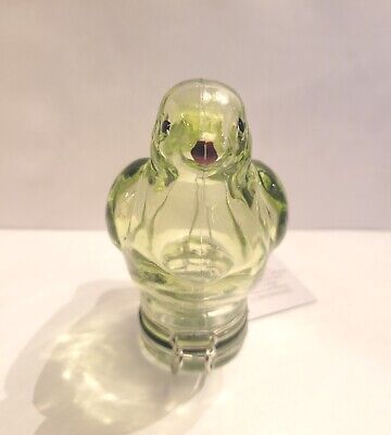 Contained Art, Light Green Bird Colored Glass Airtight Stash Jar 100 ml ...