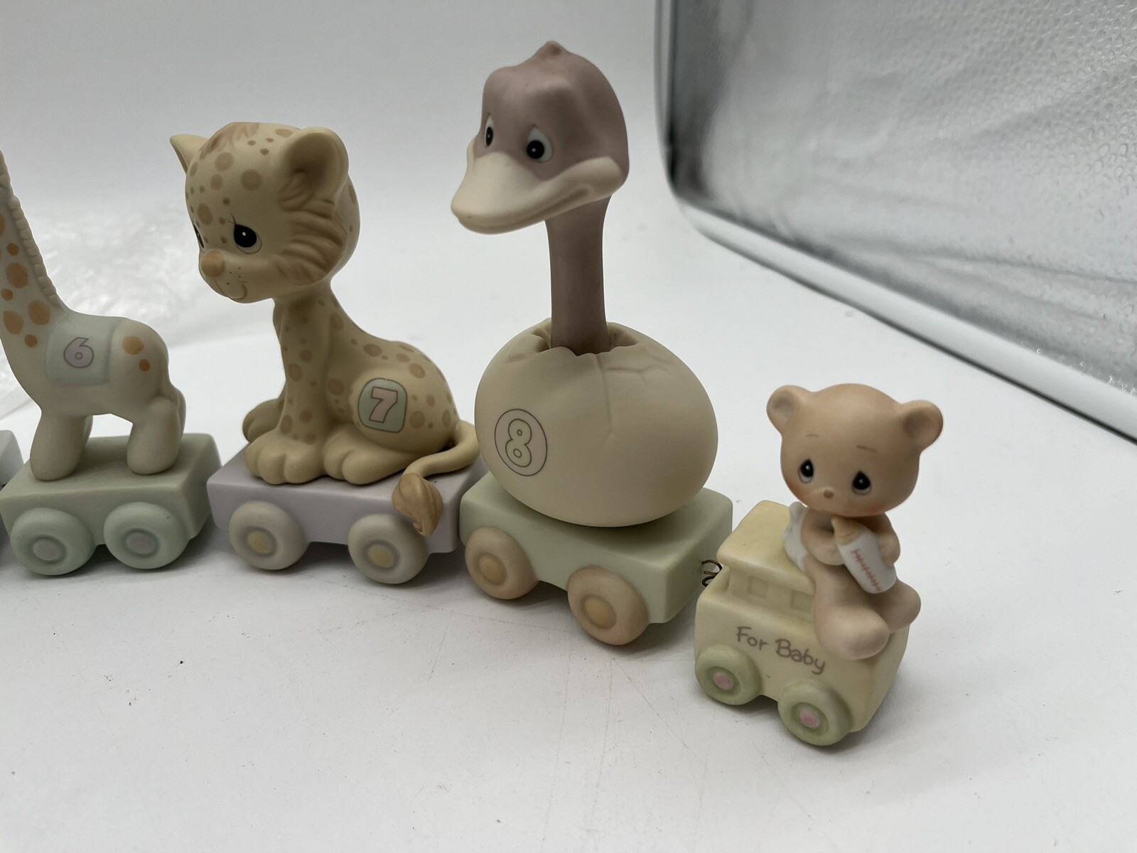 Precious Moments Birthday Train Set 10Pieces; And Figurine With Ballon ...