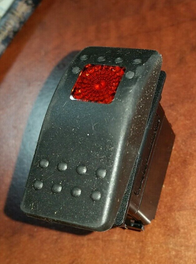 308-1062 rocker switch ONAN 12 VOLT REMOTE START SWITCH lighted 20 amp ...