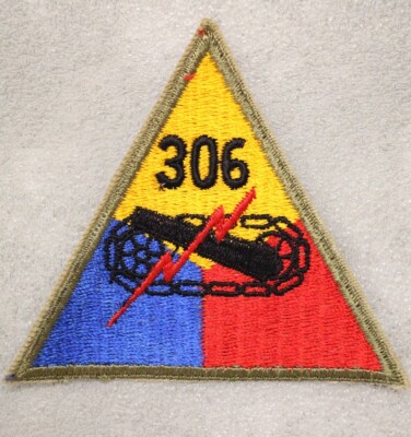 Army Patch: 306th Tank Battalion - OD border | eBay