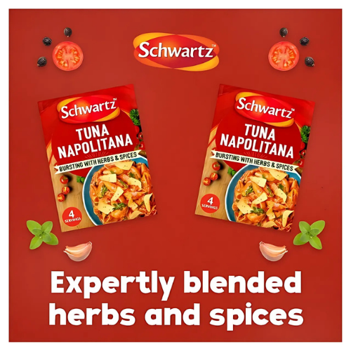 Schwartz Tuna Pasta Napolitana Recipe Mix 30g per Sachet (4 PACK) NO ...