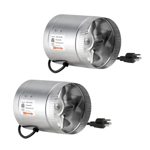 iPower 6 Inch 240 CFM Booster Fan Inline Duct Vent Blower for Intake 2 ...