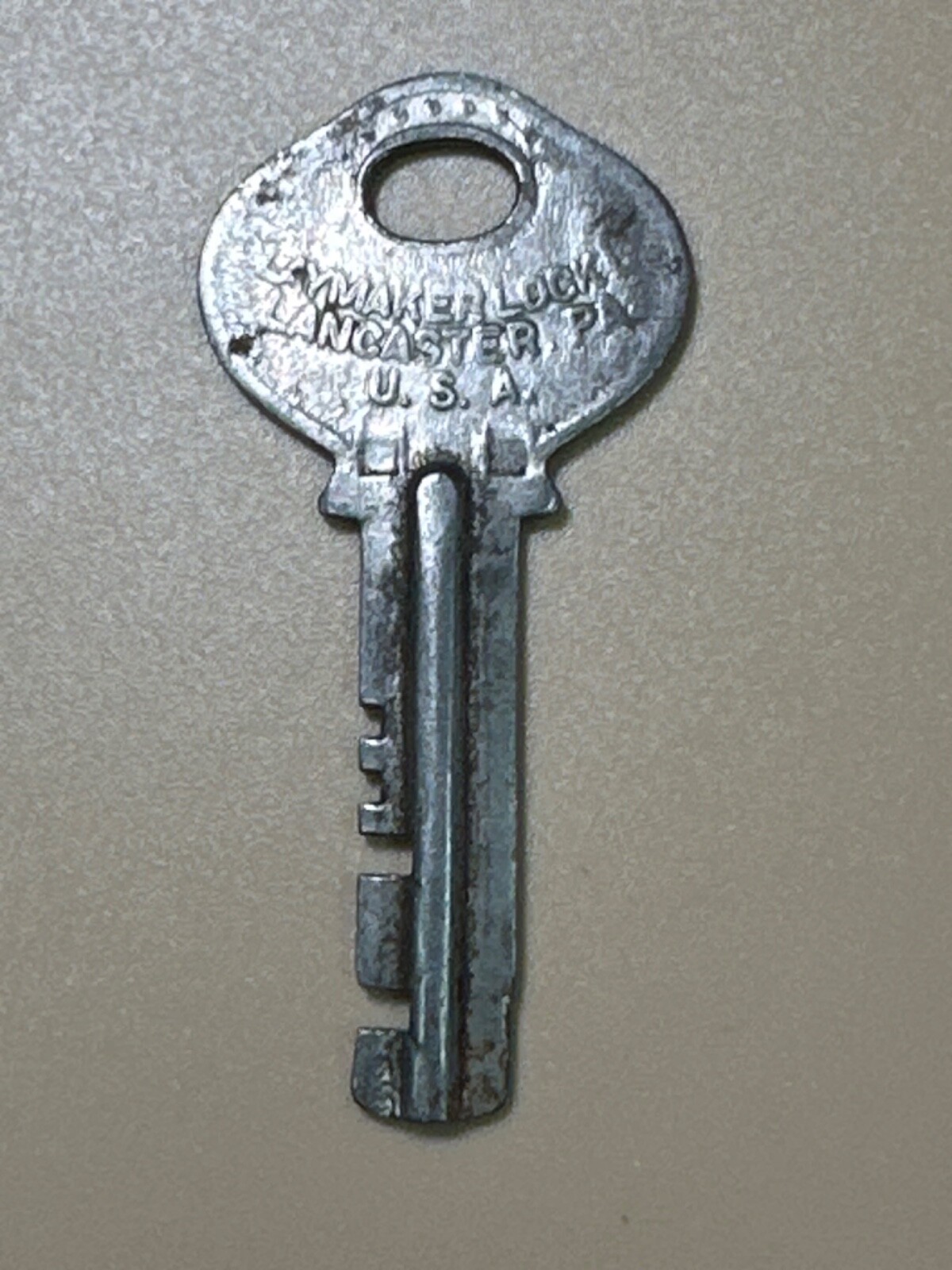 Vintage Factory VERY OLD Slaymaker padlock Door Key USED #758 | eBay