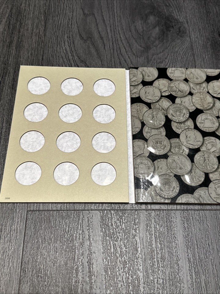H.E. Harris Coin Collecting Folder Album Book - Half Dollars #2698 | eBay