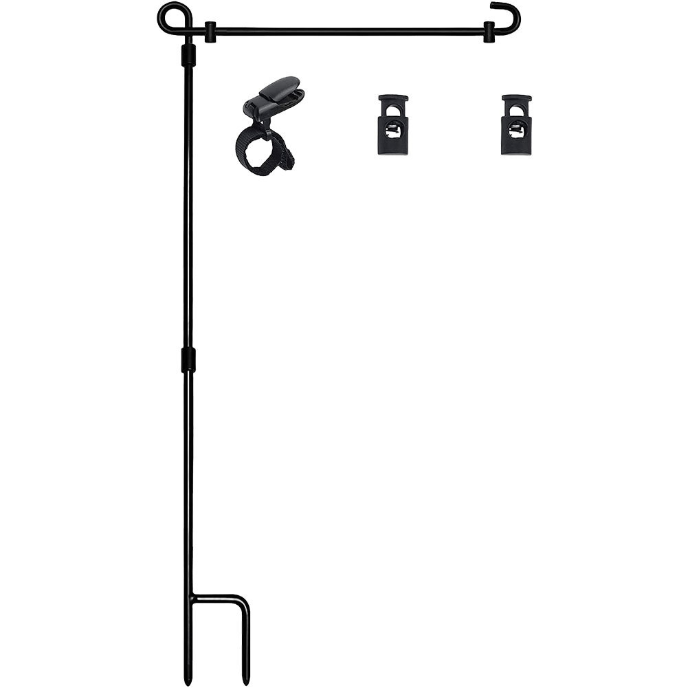Decorative Flag Hangers Wrought Iron Garden Flag Stand 37x14 Inch