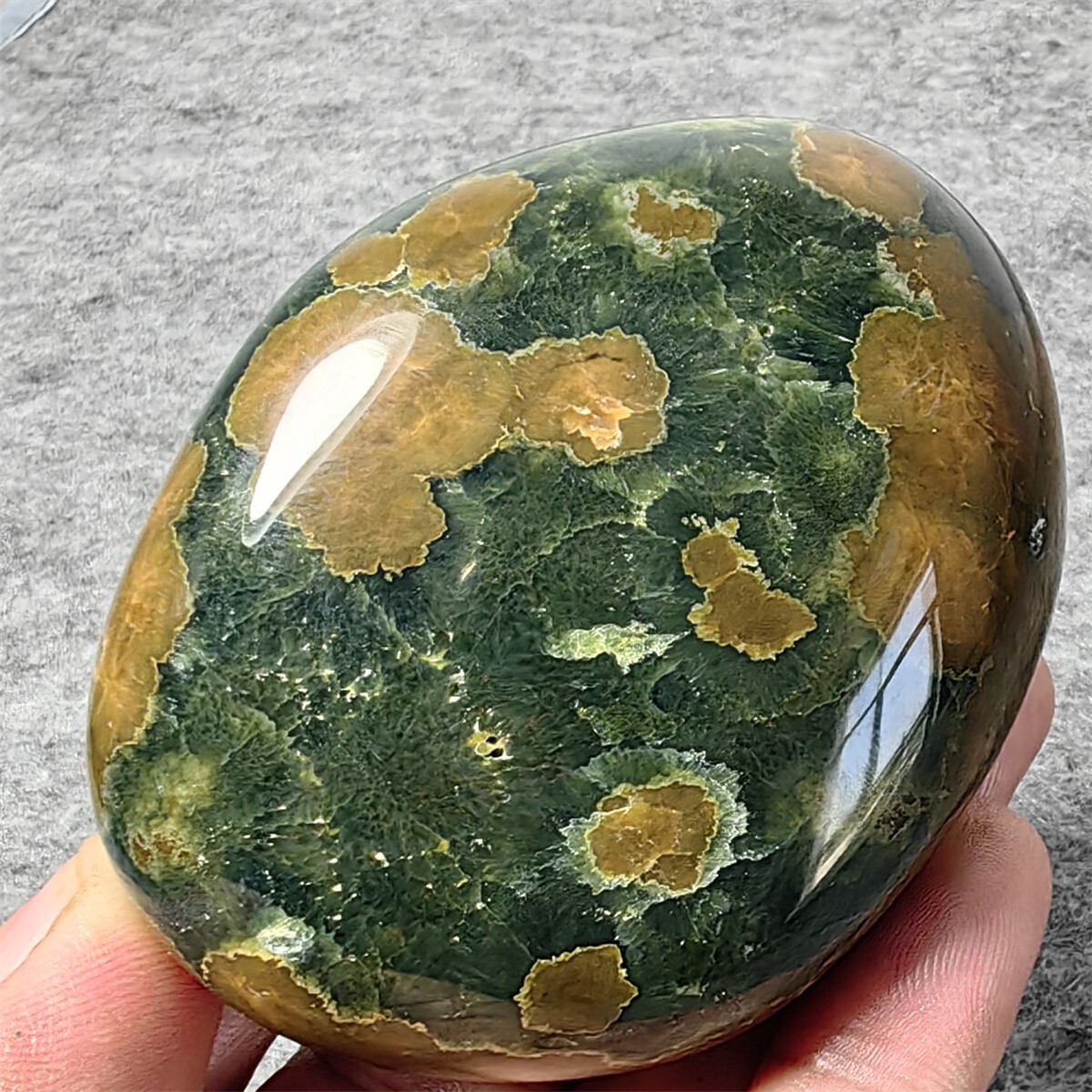 216g Natural Ocean Jasper Quartz Crystal Tumbled Stone Mineral Specimen ...