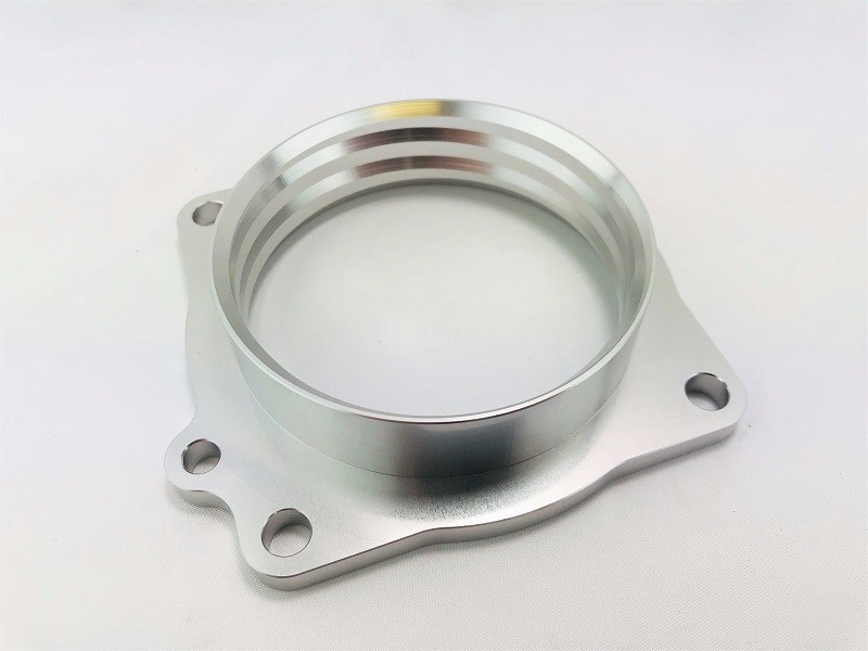 Silver Throttle Body Spacer Fit 03-08 Dodge Ram Durango Chrysler Aspen ...