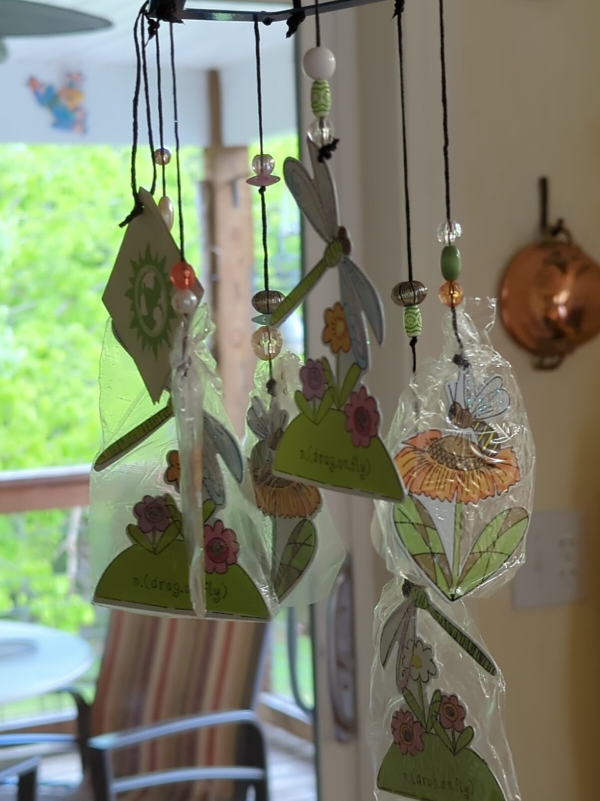 Care & Wonder Whimiscal- GARDEN INSECTS-Wind Chimes/Mobile 13" Long NOS ...