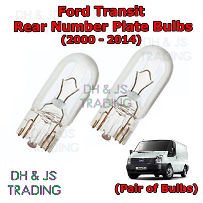 For Ford Transit Rear Number Plate Bulbs Reg Plate Bulb Light Lights ...