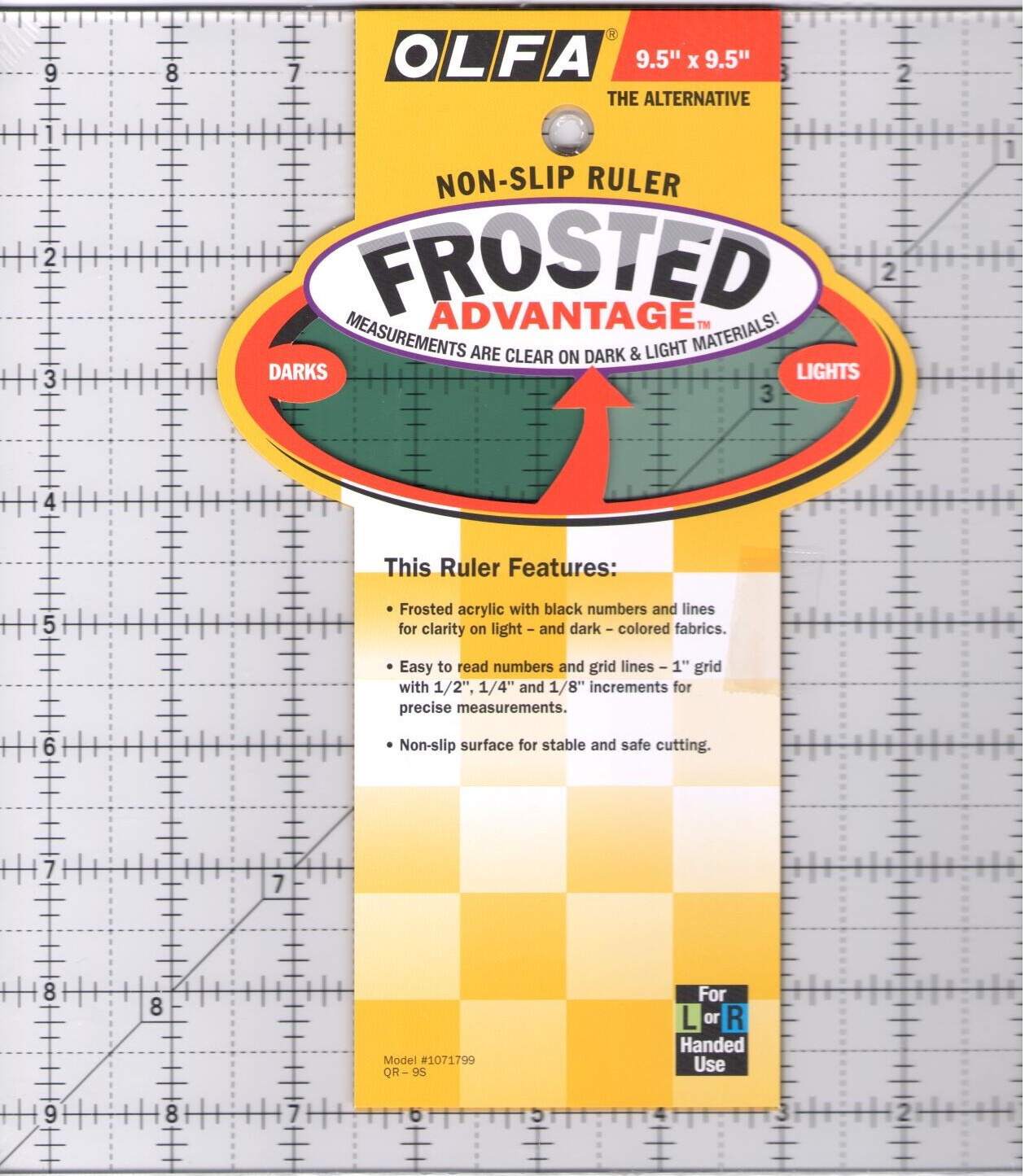 OLFA Frosted Advantage Non Slip Ruler The Alternative 084589 for sale ...