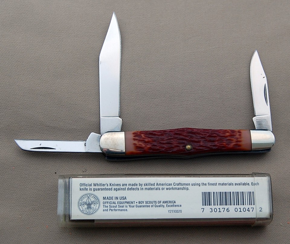 Official BSA Scout Knife Camillus Whittler BSA #1047 Includes Box ...