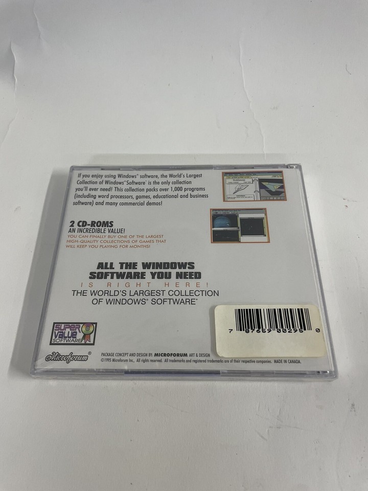 The Worlds Largest Colection of Windows Softwar PC 1000 Programs New ...