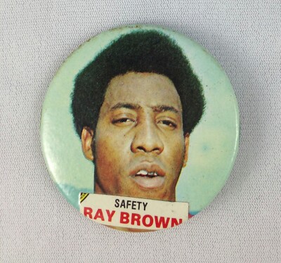NFL 1976 Topps Ray Brown Atlanta Falcons Button Pin | eBay