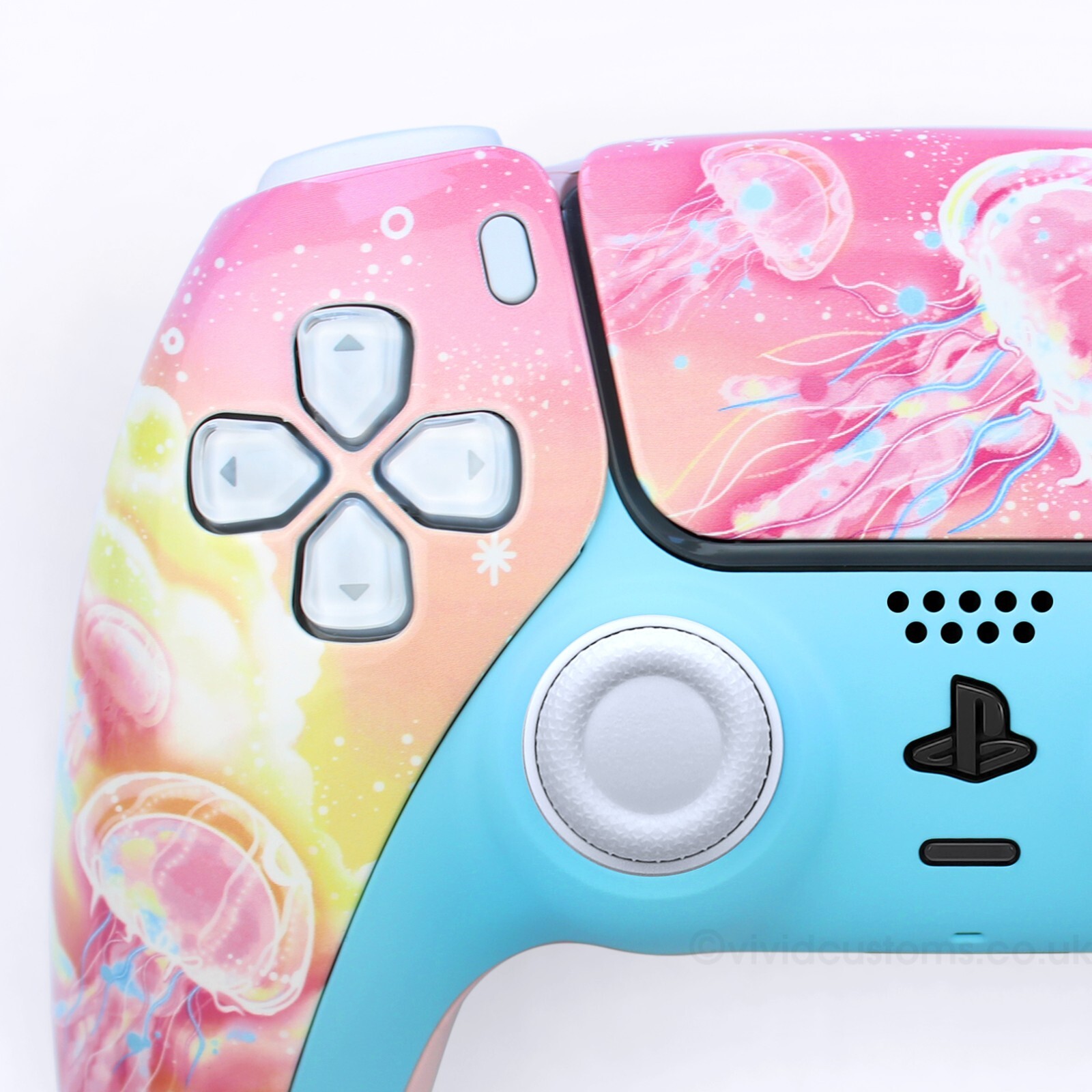 Custom PS5 Controller Pink Kawaii Gamepad PlayStation 5 DualSense ...