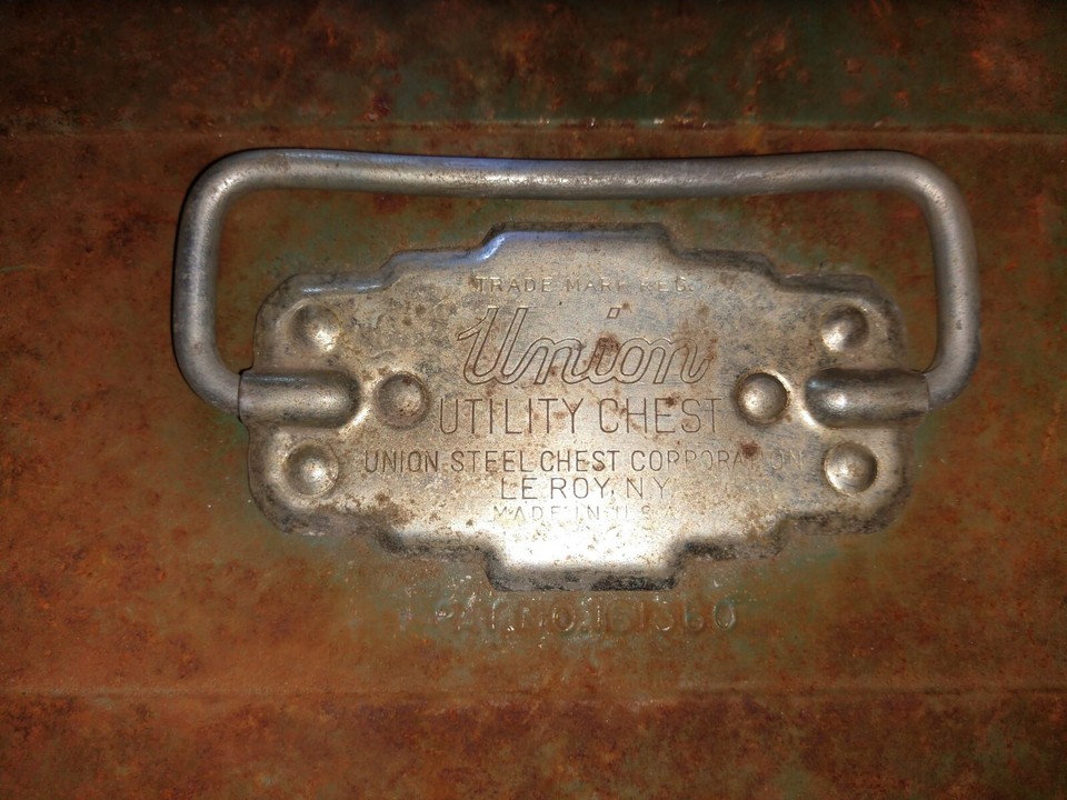 Union Steel Metal Tackle Box Unused Dent Free Vintage Made USA Latched ...