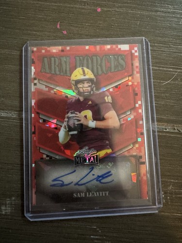 2025 LEAF METAL SAM LEAVITT AUTO 3/7 CRACKED ICE ARMED FORCES ARIZONA ...