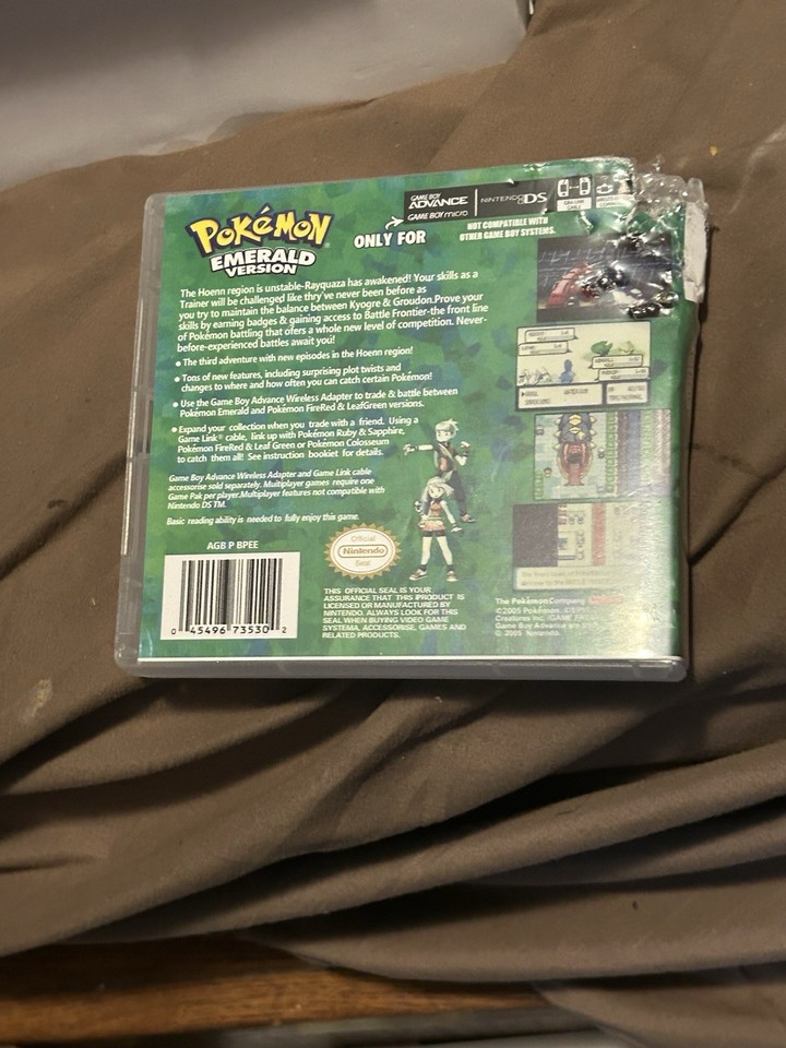 Pokémon Emerald Version Pokemon CASE ONLY Game Boy Advance GBA Box | eBay