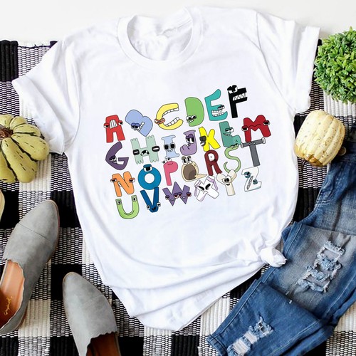Kids Alphabet Lore A to Z T-Shirt, Feeling Character Shirt,Letters ...