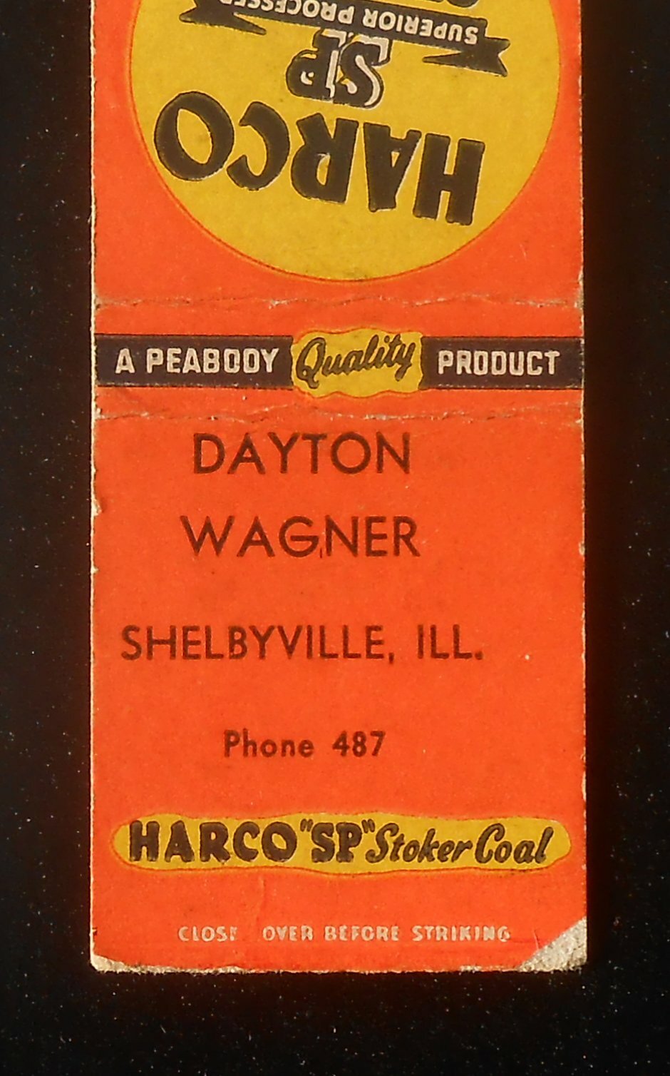 1940s Harco SP Stoker Coal Dayton Wagner Phone 487 Shelbyville IL ...
