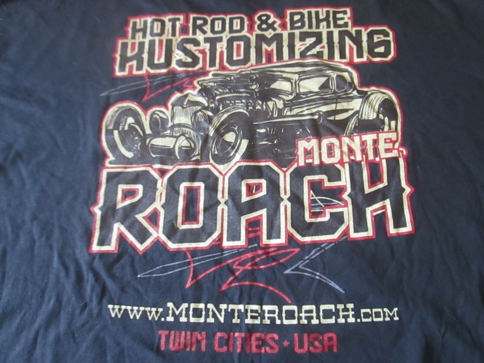 HOT ROD & BIKE KUSTOMIZING MONTE ROACH T-Shirt Black Size 2XL | eBay