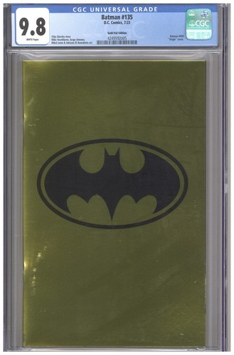 Batman #135 / 900 CGC 9.8 Big Time BTC Gold Foil Edition Virgin Variant ...