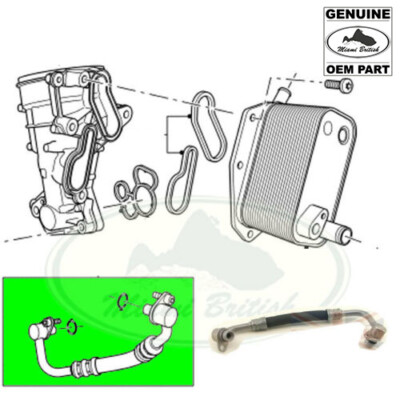 LAND ROVER OIL COOLER TO FILTER PIPE LR2 3.2L LR001515 GENUINE | eBay