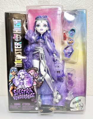 Monster High G3 SPECTRA VONDERGEIST Fashion Doll w/ Pet Rhuen (BOX ...