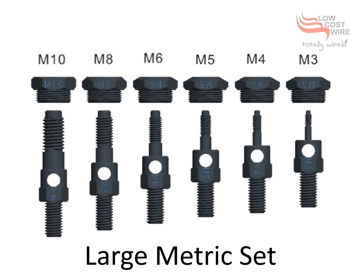 Mandrel/Nosepiece Set, Metric, Steel Rivnut Nutsert SuperTuff Rivet Nut ...