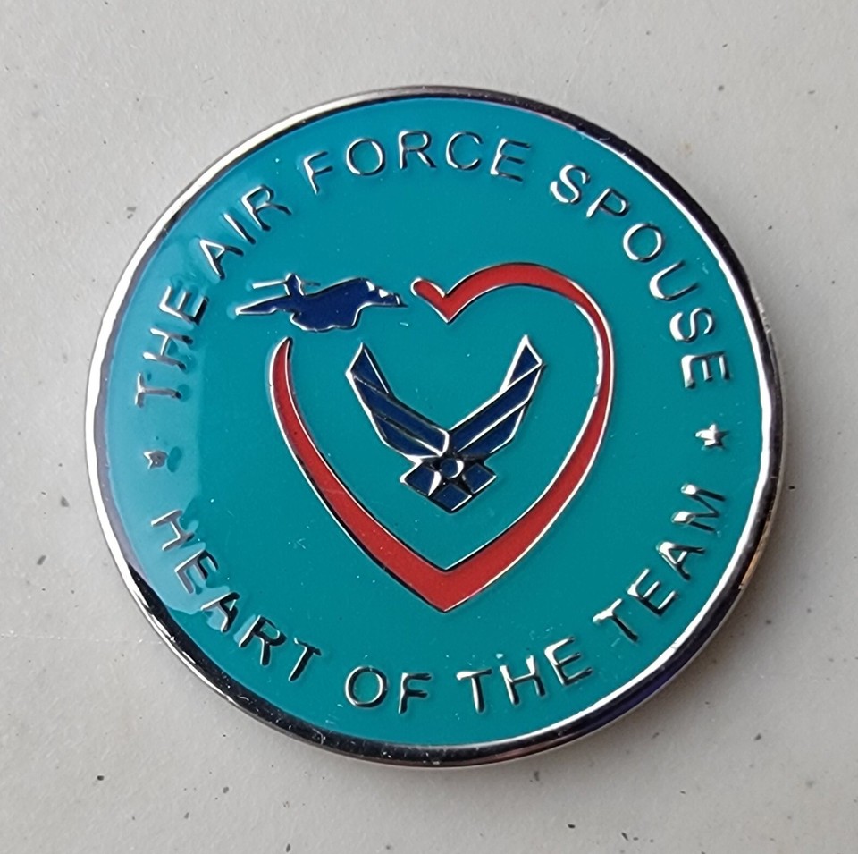 THE AIR FORCE SPOUSE - HEART OF THE TEAM - AFSC - Challenge Coin | eBay