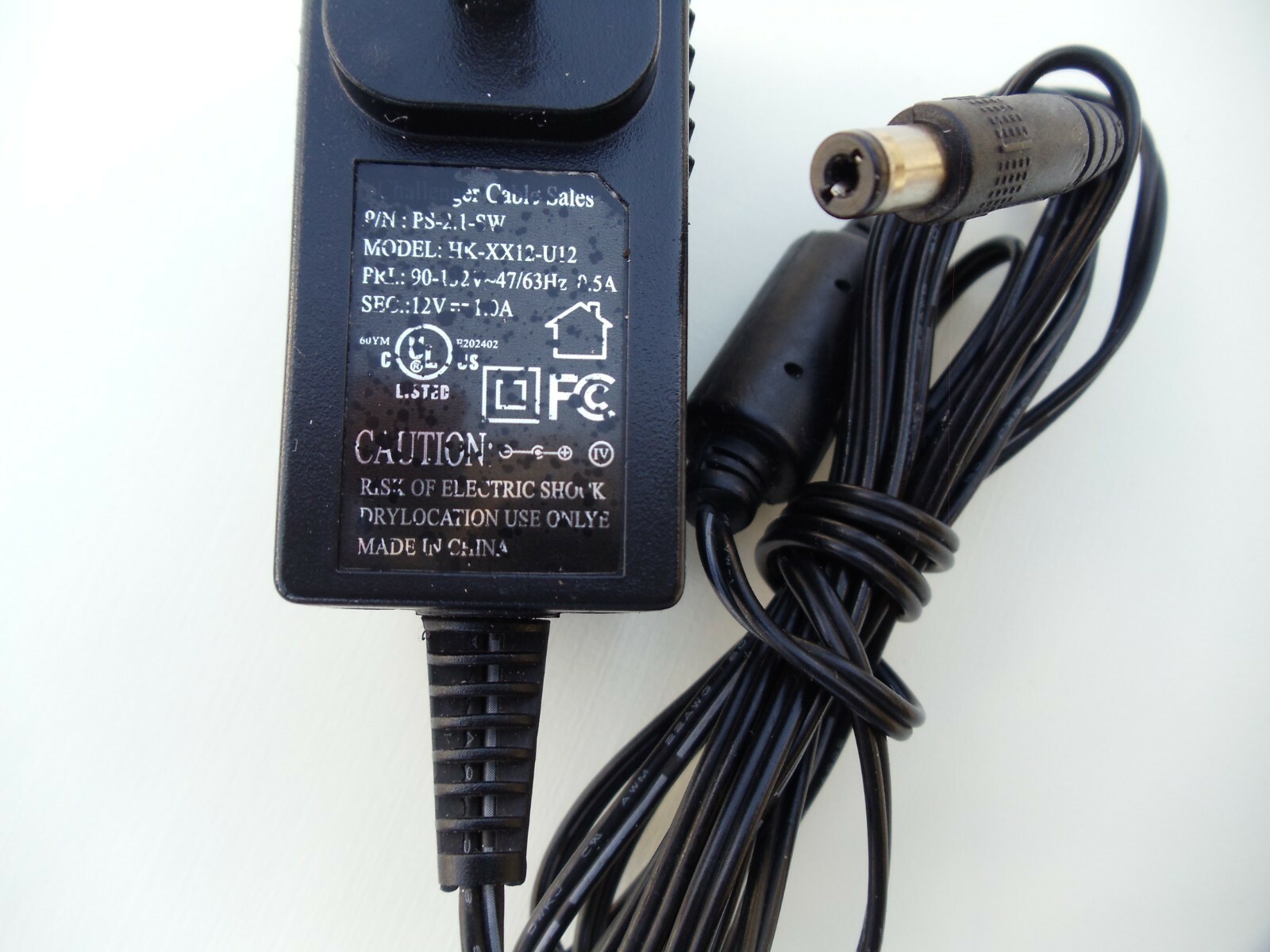 Challenger Cable Sales Power Supply PS-2.1-SW HK-XX12-U12 | eBay