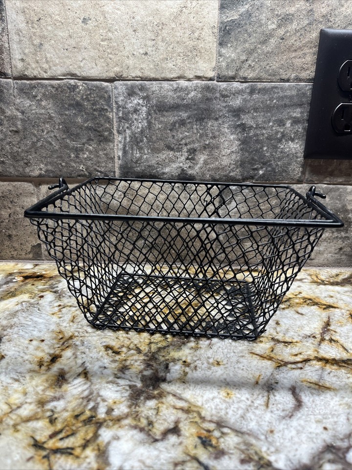 Small Wire Mesh Basket Black | eBay