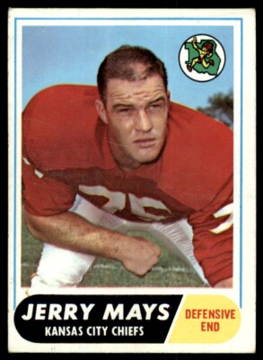 1968 Topps Football Jerry Mays (B) Kansas City Chiefs #119 | eBay