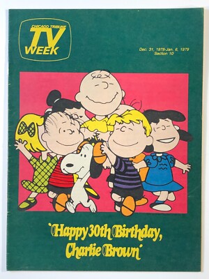 Vintage 1979 Chicago Tribune TV WEEK - CHARLIE BROWN 30th Ann (Peanuts ...