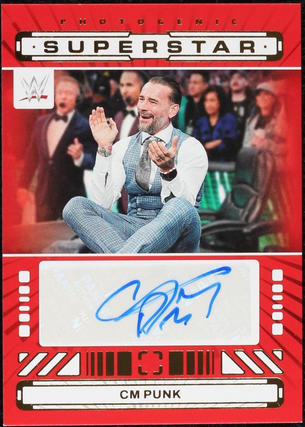 2024 Panini Photogenic WWE - Superstar Signatures CM Punk #SG-CMP (AU ...