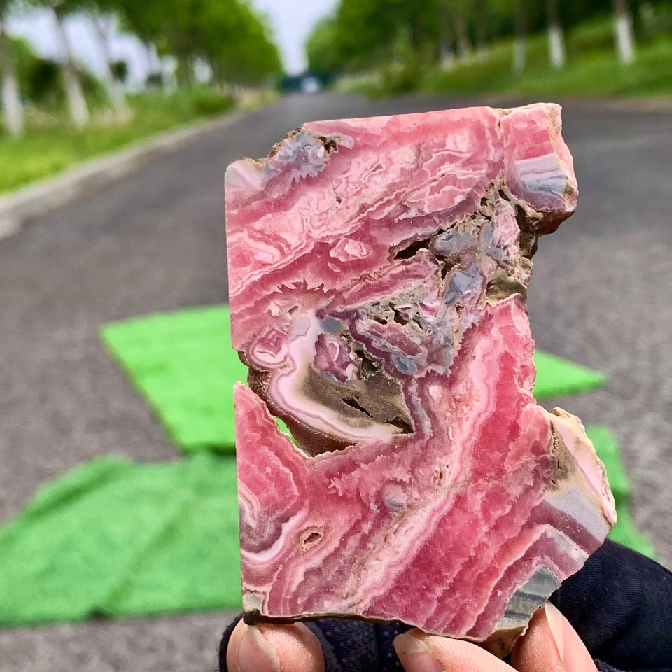 77G Rhodochrosite Crystal Slab Slice AAA+ Love / Compassion / Light ...