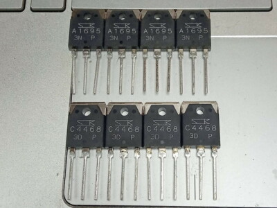 8 X Matched SANKEN 2SA1695 2SC4468 transistor | eBay