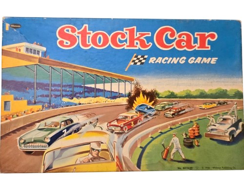 Vtg Stock Car Racing Board Game Whitman 1956 Complete Pre NASCAR | eBay