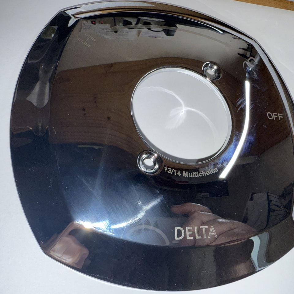 Delta 13/14 multichoise series Esccutcheon Shower Trim Plate, polished ...