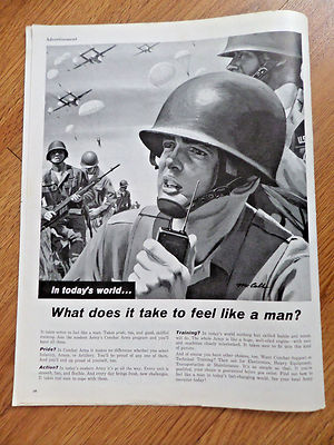 1962 Army Recruiting Ad Join Modern Army's Combat Arms Program | eBay
