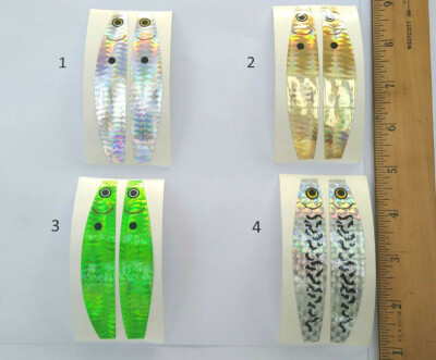 Lot Hologram Sticker Fishing Spoons, Jigs, Metal Lures - Decorative ...