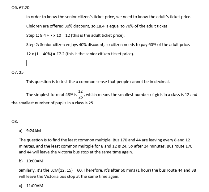 11+ ELEVEN PLUS Maths Exam Papers Ideal For Preparing Independent ...